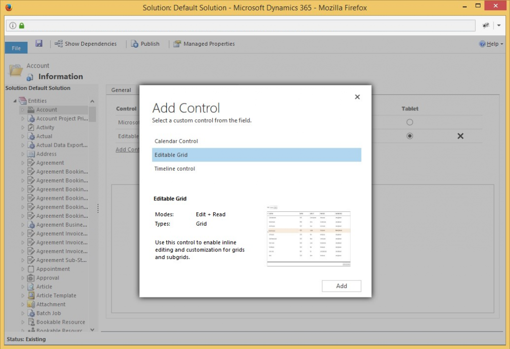 New Inline Editing of Grids for Microsoft Dynamics 365